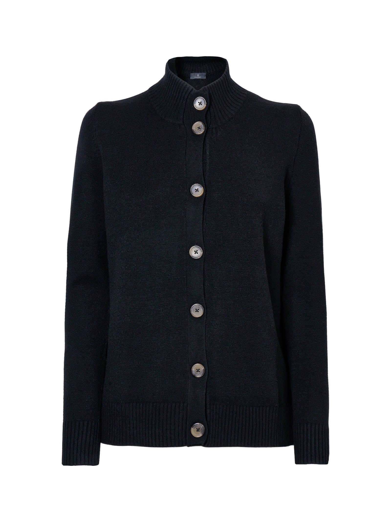 Bomber con bottoni in filato Super Soft - Nero – Ragno Bomber con bottoni in filato Super Soft - Nero – Ragno