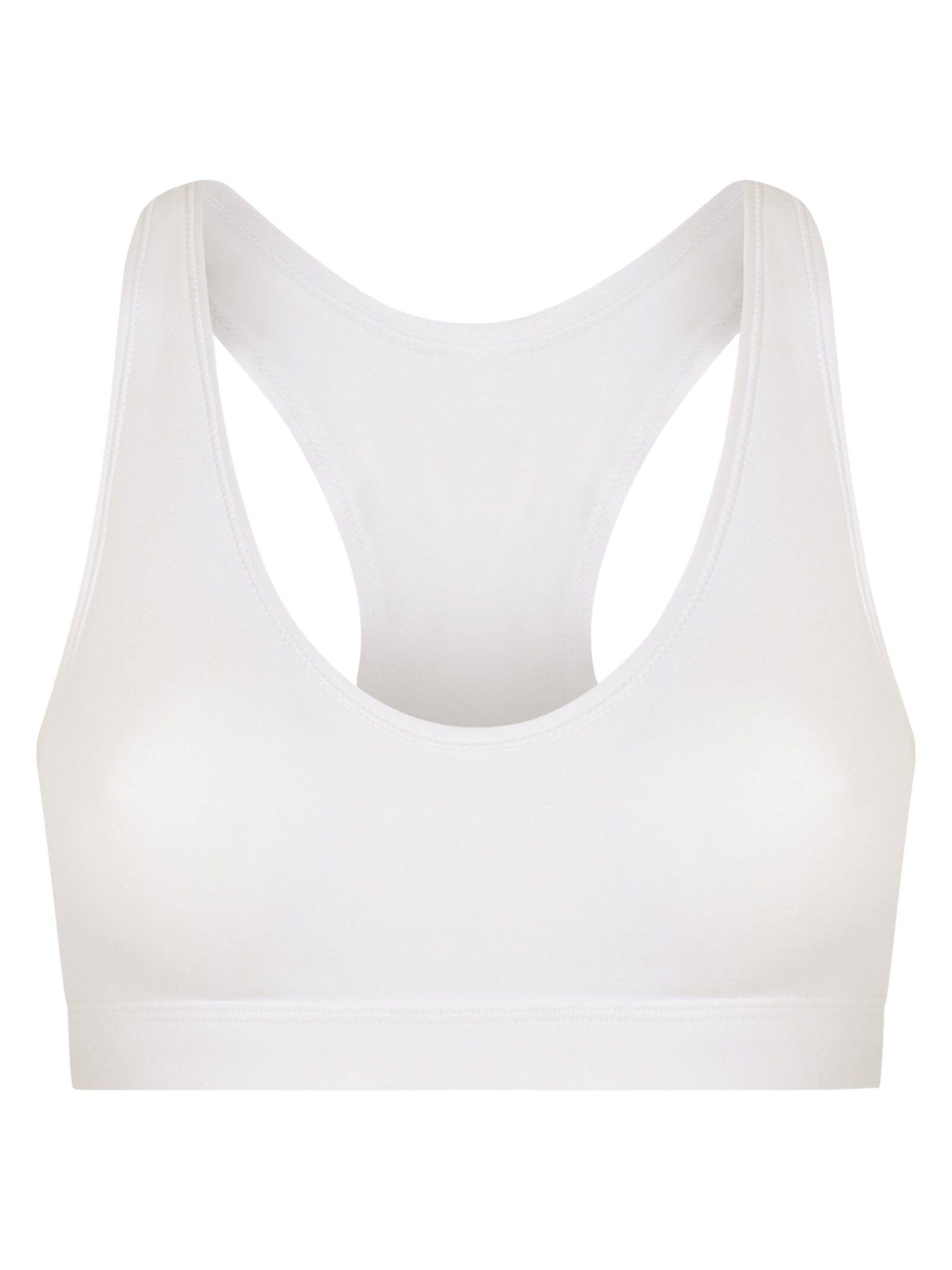 Natural Bralette - Reggiseno active in cotone elasticizzato - Bianco ...