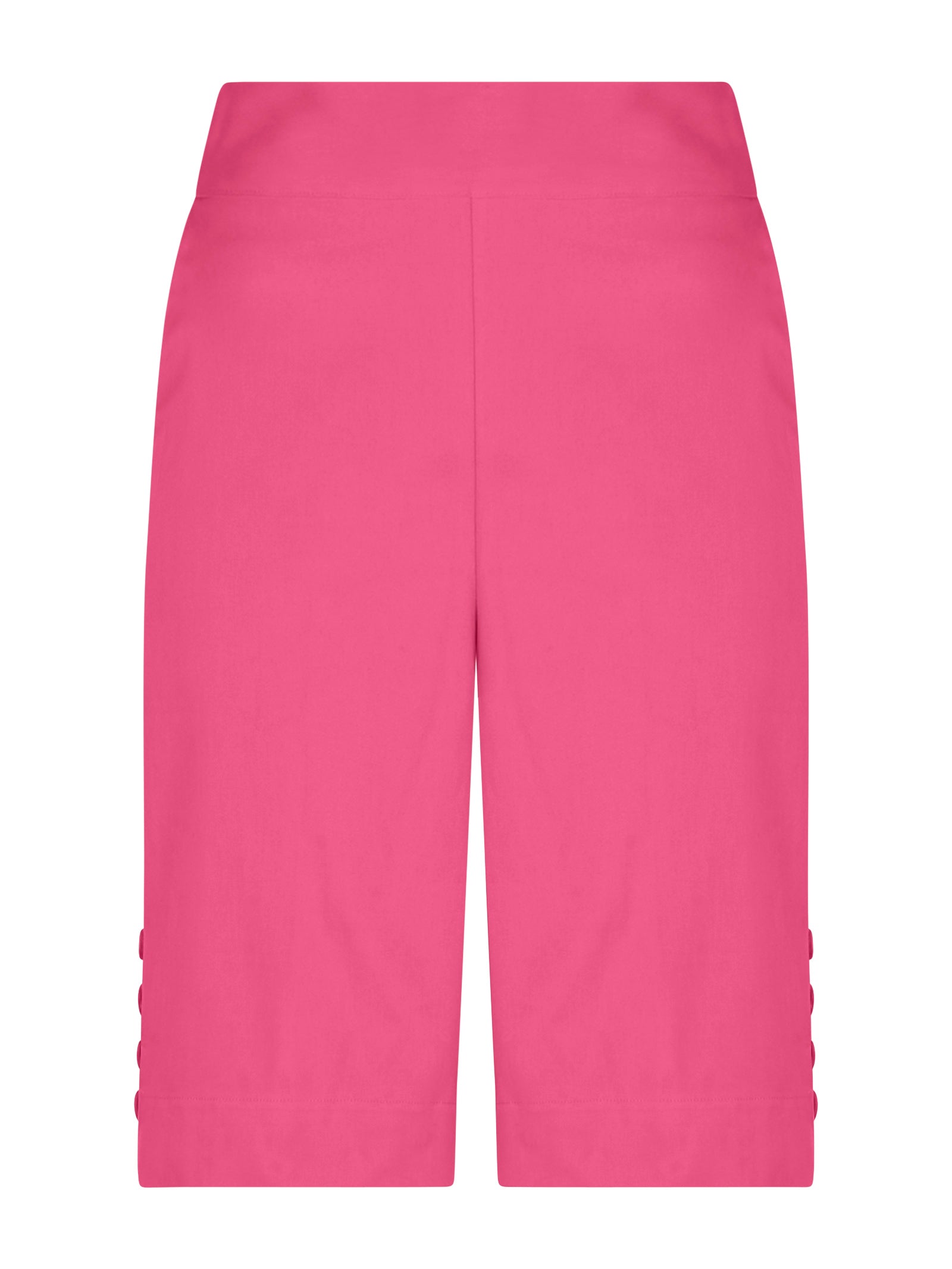 Bermudas con bolsillos y botones en Satin Power - Hot Pink – Ragno