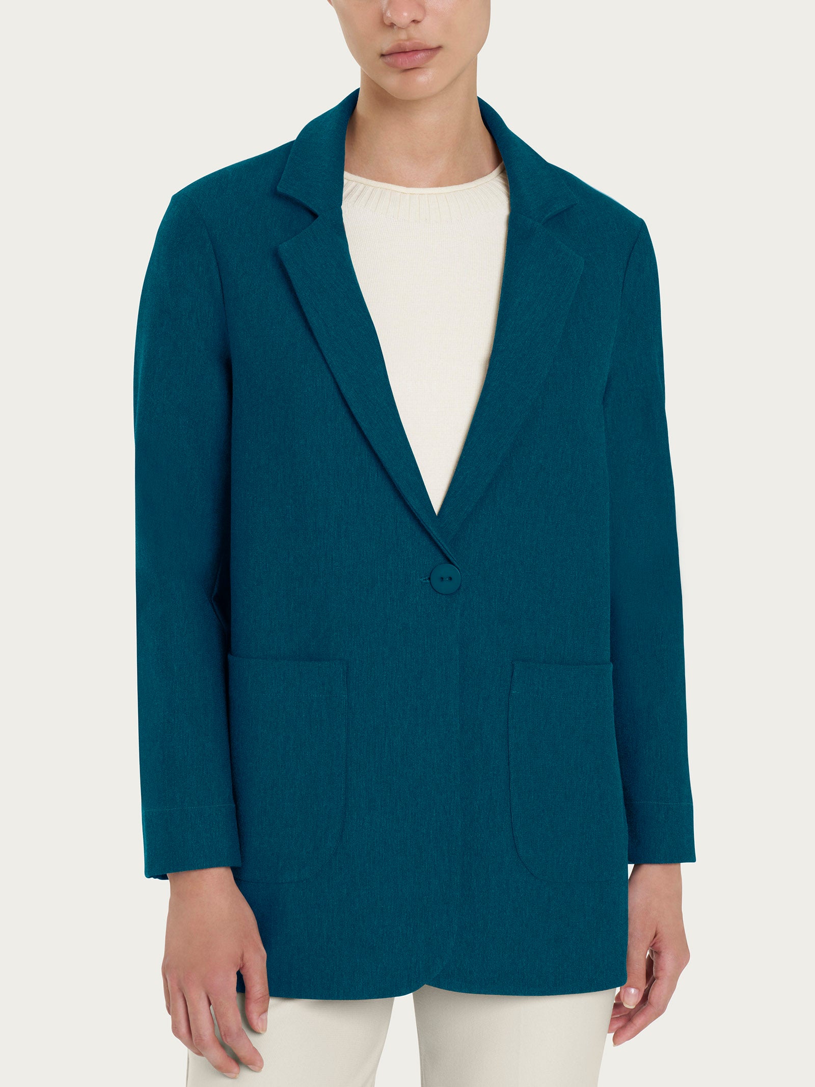 Deconstructed blazer in Compact - Reflecting Pond – Ragno