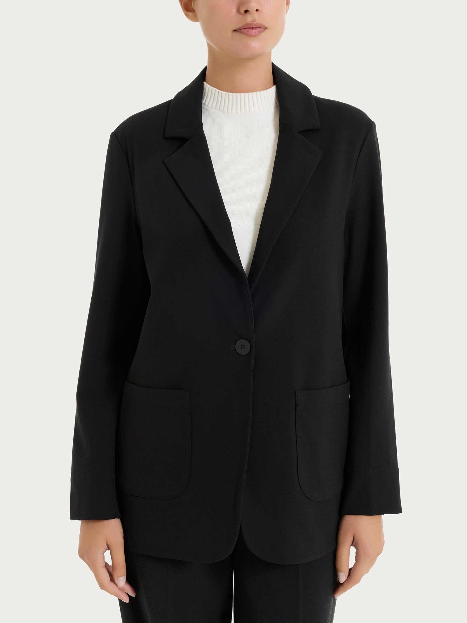 Blazer over in Flannel Twill - Nero – Ragno