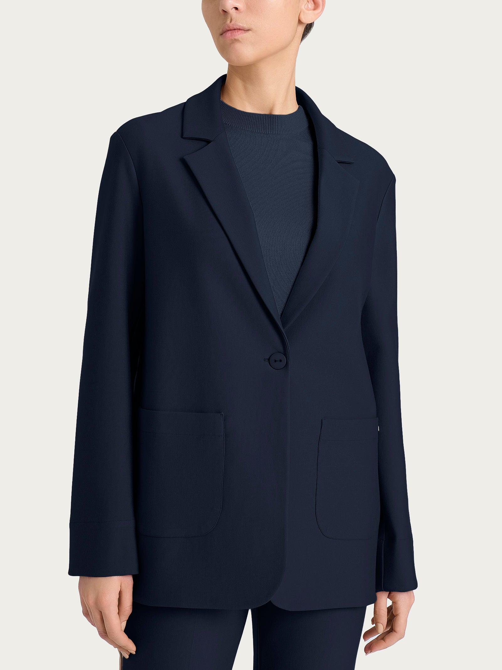 Blazer over con un bottone in Compact - Persia – Ragno